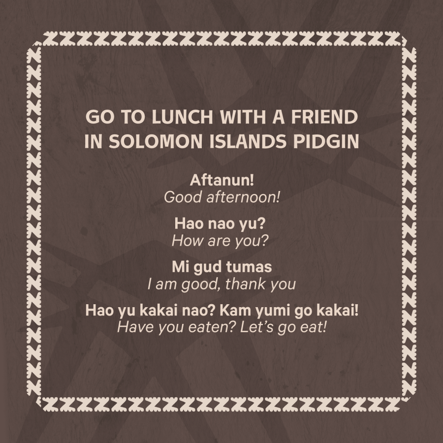 Solomon Islands Pidgin Language Week - Otago Polytechnic